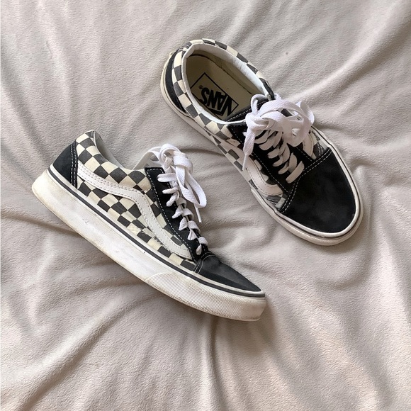 Vans | Shoes | Black And White Checkered Vans | Poshmark
